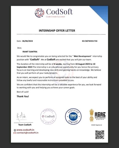 Ranit Santra On Linkedin Codsoft Codsoftinternship
