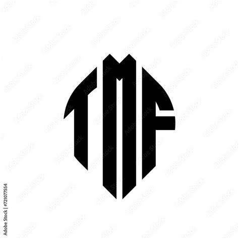 Tmf Circle Letter Logo Design With Circle And Ellipse Shape Tmf Ellipse Letters With