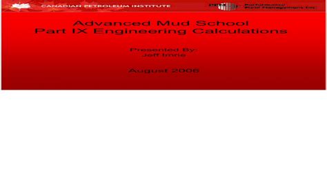 Part Ix Engineering Calculations [pdf Document]