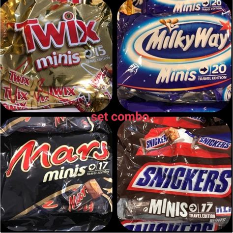 🔥 Ready Stock 🔥 Bounty Snickers Mars Milkyway Twix Chocolate Minis Minis Mixed Shopee