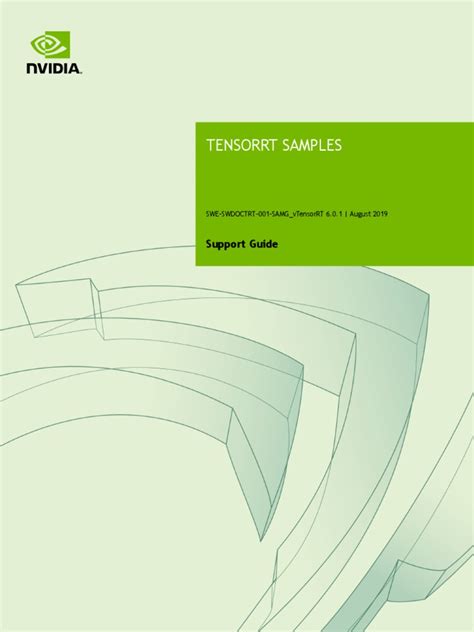 Tensorrt Sample Support Guide Pdf Computer Vision Linux