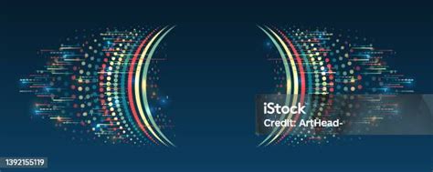 정렬 데이터 조각화 처리 비즈니스 분석 파동과 입자의 형태로 정보의 흐름 많은 양의 데이터를 시각화합니다 정보의 추상적 인 변환 0명에 대한 스톡 벡터 아트 및 기타 이미지