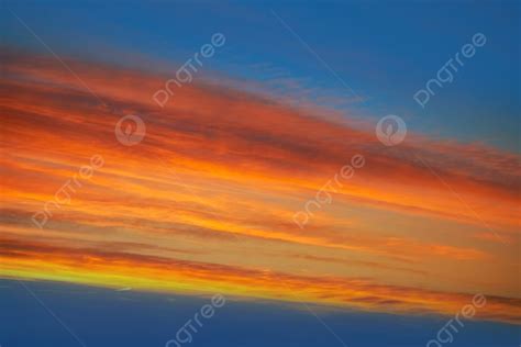 주황색과 파란색 배경의 일몰 구름 하늘 사진 및 무료 다운로드를위한 그림 Pngtree