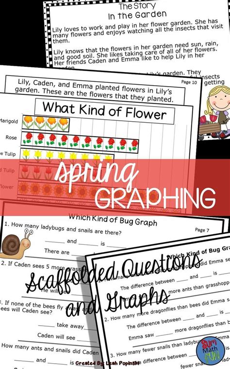 Bugs And Insects Spring Graphing In The Garden 1st And 2nd Grades Differentiated Graphing