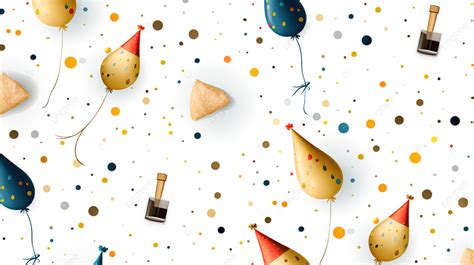 선물 풍선과 함께 매끄러운 질감 활기찬 생일 축하 선물 패턴 생일 만화 생일 축하 패턴 배경 일러스트 및 사진 무료
