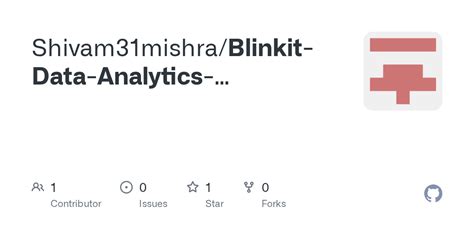 GitHub Shivam Mishra Blinkit Data Analytics Dashboard Power BI