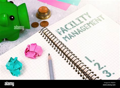 Sign Displaying Facility Management Business Concept Multiple Function