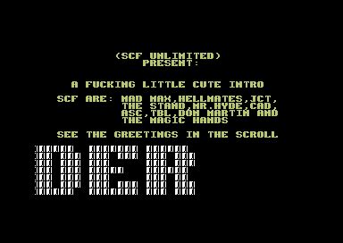 CSDb SCF Intro II By Scandinavian Cracking Force