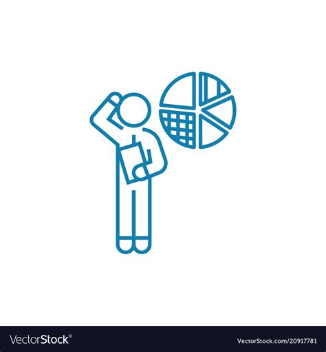 preparation report linear icon concept royalty free vector