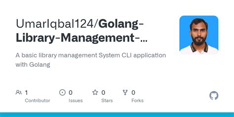 Github Umariqbal124golang Library Management System A Basic Library