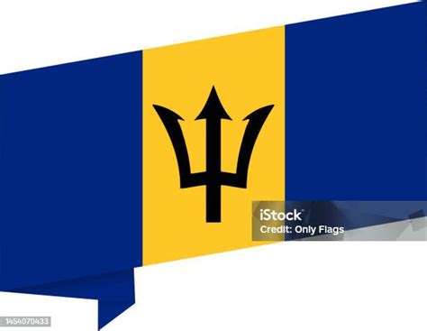 Png 또는 투명 배경 기호 바베이도스 배너 카드 광고 홍보 및 비즈니스 일치 국가 포스터 벡터 일러스트레이션에 대한 템플릿에 격리 된 바베이도스 국기 파도 공휴일에 대한