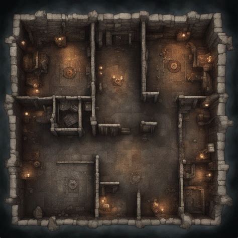 Tabletop Dungeon Map