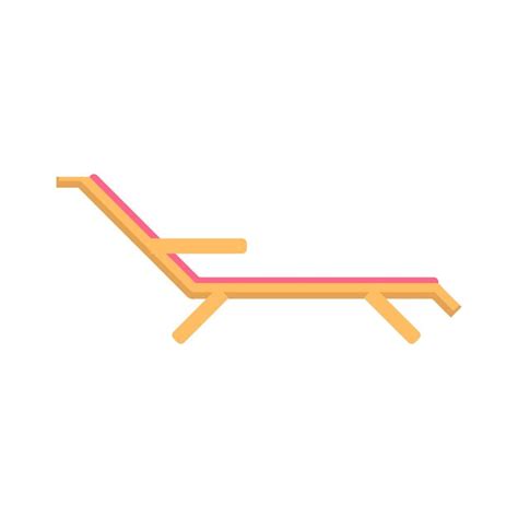 Premium Vector Beach Chair Stock Vector Illustration