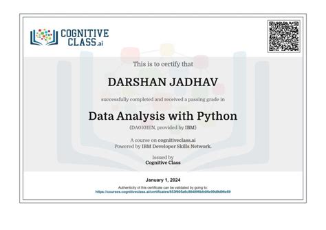 Darshan Jadhav On Linkedin Data Dataanalytics Python Certification