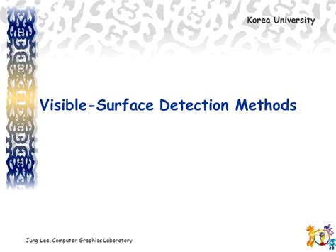 Hidden Visible Surface Algorithm