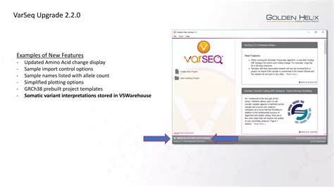 Vswarehouse Upgrade Somatic Variant Analysis Via Vsclinical Amp Guidelines Ppt