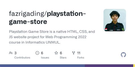 GitHub Fazrigading Playstation Game Store Playstation Game Store Is