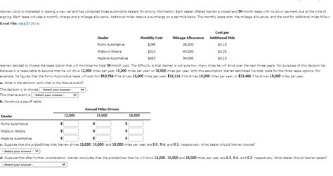Solved Excel File Data20 19xls A What Is The Decision