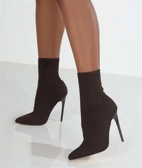 Badu Bg Пролетни есенни чорапи Ботуши Секси плетени еластични ботуши Високи токчета за жени