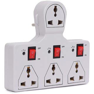 Buy Morex 4 Universal Socket 3 Switch Multiplug Sockets Extension Board Extension Cord Online