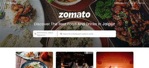 Github Nitin Singh 2002zomato Landing Page