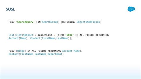 soql and sosl for admins ppt