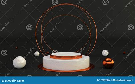 3d Rendering Of White Marble Stock Illustration Illustration Of Scene