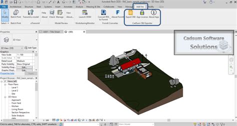 revit obj exporter plugin easily export revit 3d models to obj