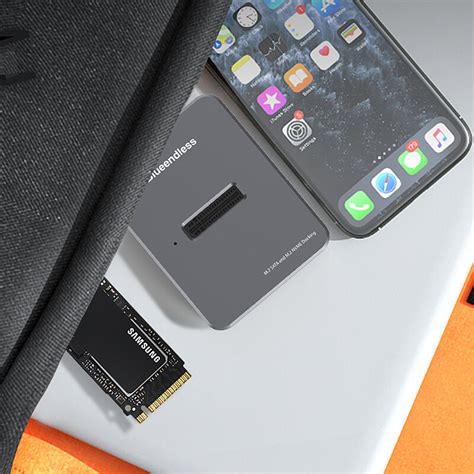 Blueendless SD M SSD Box Base Adapter SATA NVMe SSD Dual Protocol Solid State Type C Mobile