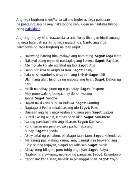 Bugtong Pdf