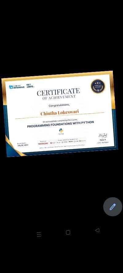 Lokeswari Chintha On Linkedin I Have Successfully Completed Python Thank You Rahul Sirthanks