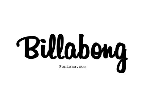 Billabong Font Fontzaa Fonts Free Download