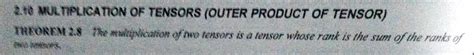 Solved MULTIPLICATION OF TENSORS OUTER PRODUCT OF Chegg