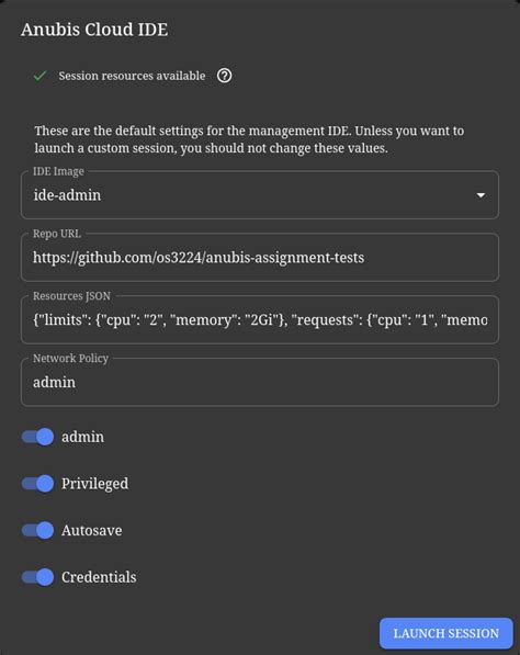Admin Ide — Anubis Lms Autograde V001