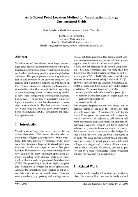 pdf an efficient point location method for visualization in large