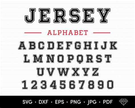 Jersey Letters Svg Jersey Font Svg Jersey Numbers Svg Etsy Numbers
