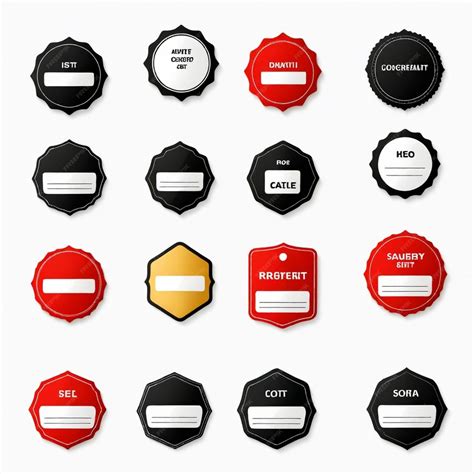 A Red And Black Display Of Different Types Of Clocks Premium Ai Generated Vector