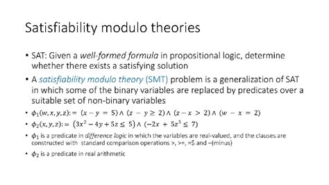 Satisfiability Modulo Theories Verifying Cyberphysical Systems Sayan Mitra