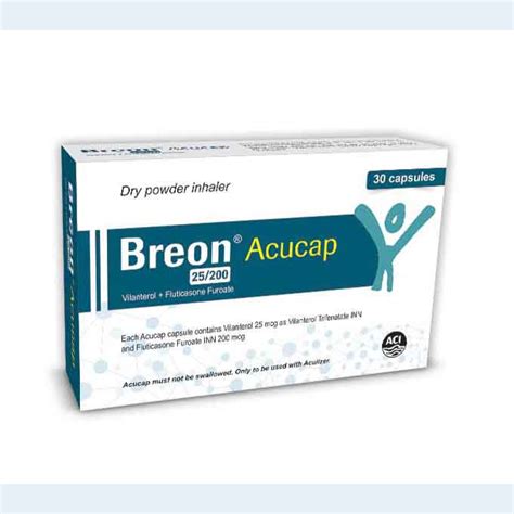 Breon 25 Mcg 200 Mcg Inhalation Capsule ব্রিয়ন ২৫ মাইক্রোগ্রাম ২০০ মাইক্রোগ্রাম