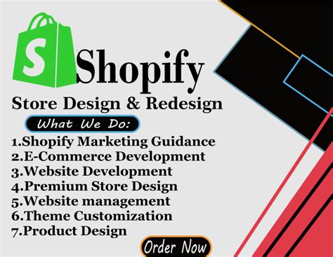 Create Ecommerce Website Shopify Store Design Or Redesign Shopify