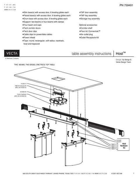 Host Assembly Instructions Steelcase