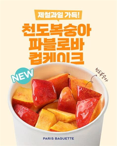 파리바게뜨 여름 겨냥 파블로바 컵케이크 출시