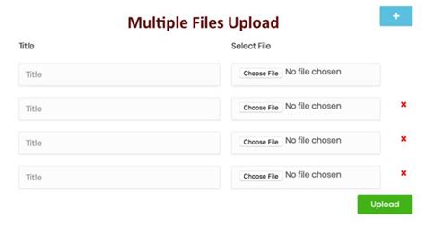 Загрузка нескольких файлов с использованием HTML и PHP