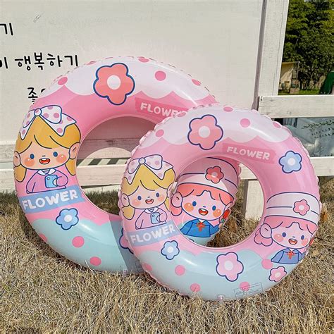2023 꽃 소녀 아이 수영 링 플로트 풍선 장난감 수영 링 튜브 어린이 성인 수영 서클 풀 욕조 워터 플레이 Aliexpress