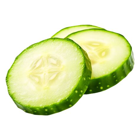 Fresh Cucumber Slices Generative Ai 32988144 Png