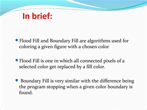 Seed Filling Algorithm