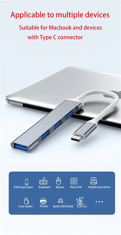 1 Usb C Interface Hub 5 Adapter Usb Temu