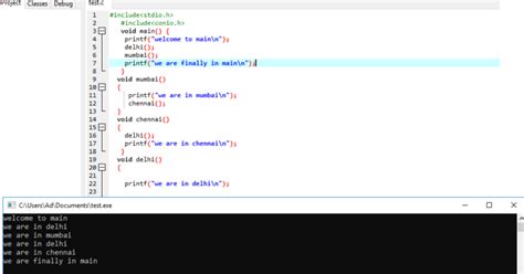 Multiple Function Calling Sharp Tutorial