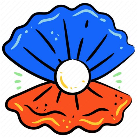 Ecology Nature Wildlife Pearl Clam Aquatic Nautical Sticker