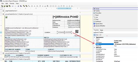 Customer Attributes In Acumatica Report Designer Relationship Community